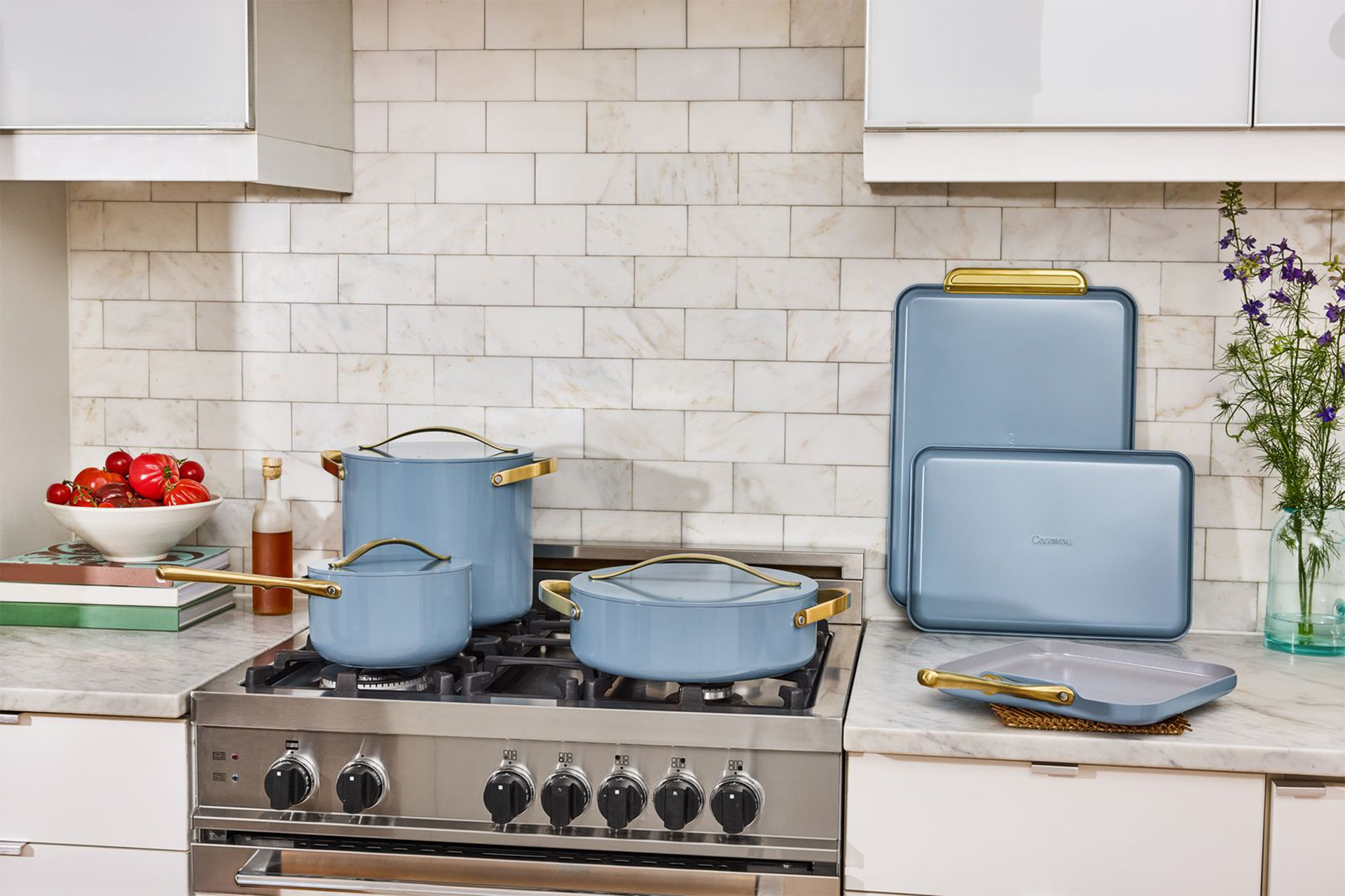 Caraway, Crate & Barrel Launch Exclusive 'Blue Lagoon' Colored ...